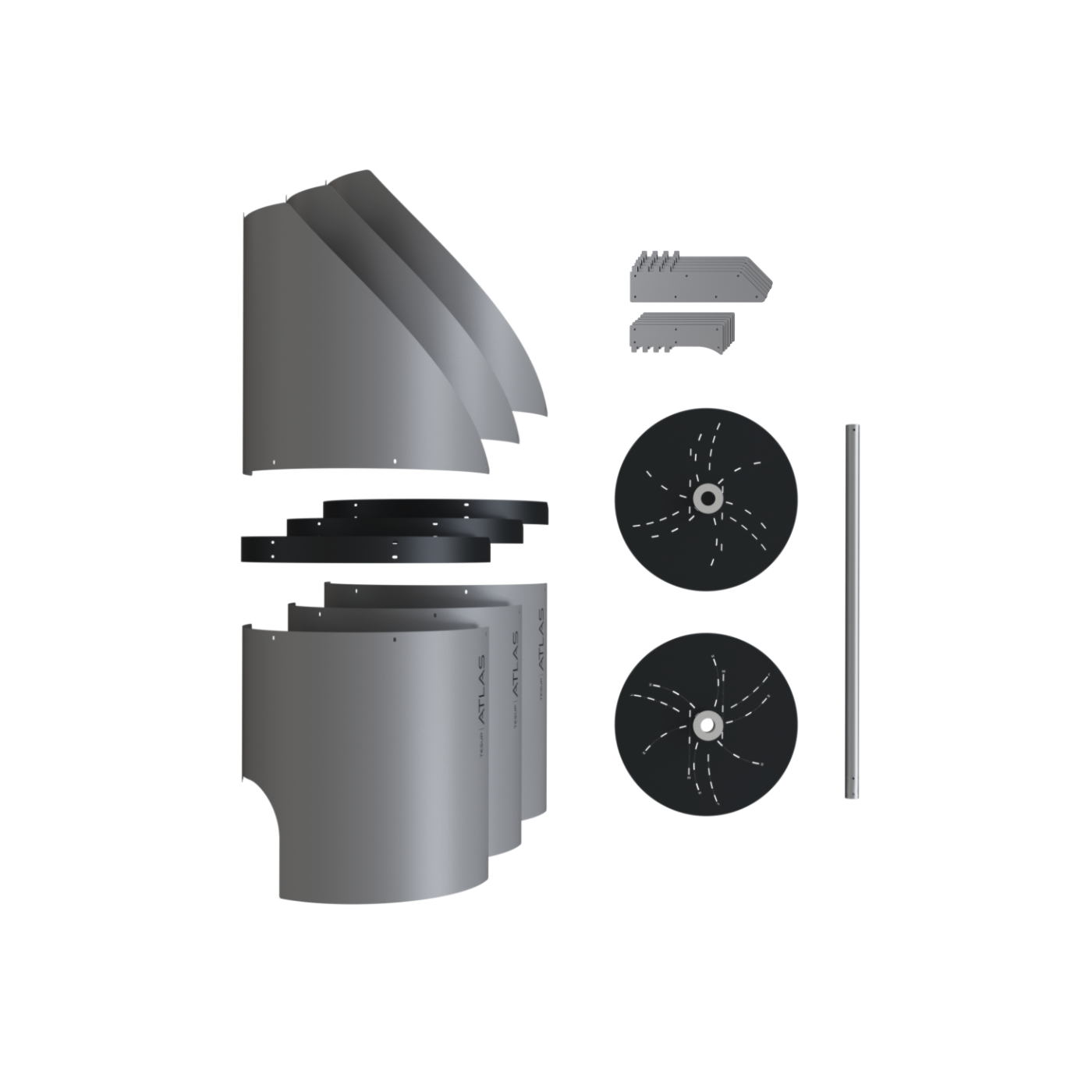 Atlas Wind Turbine Blade Set for Low Wind Conditions (starts at 2 m/s)