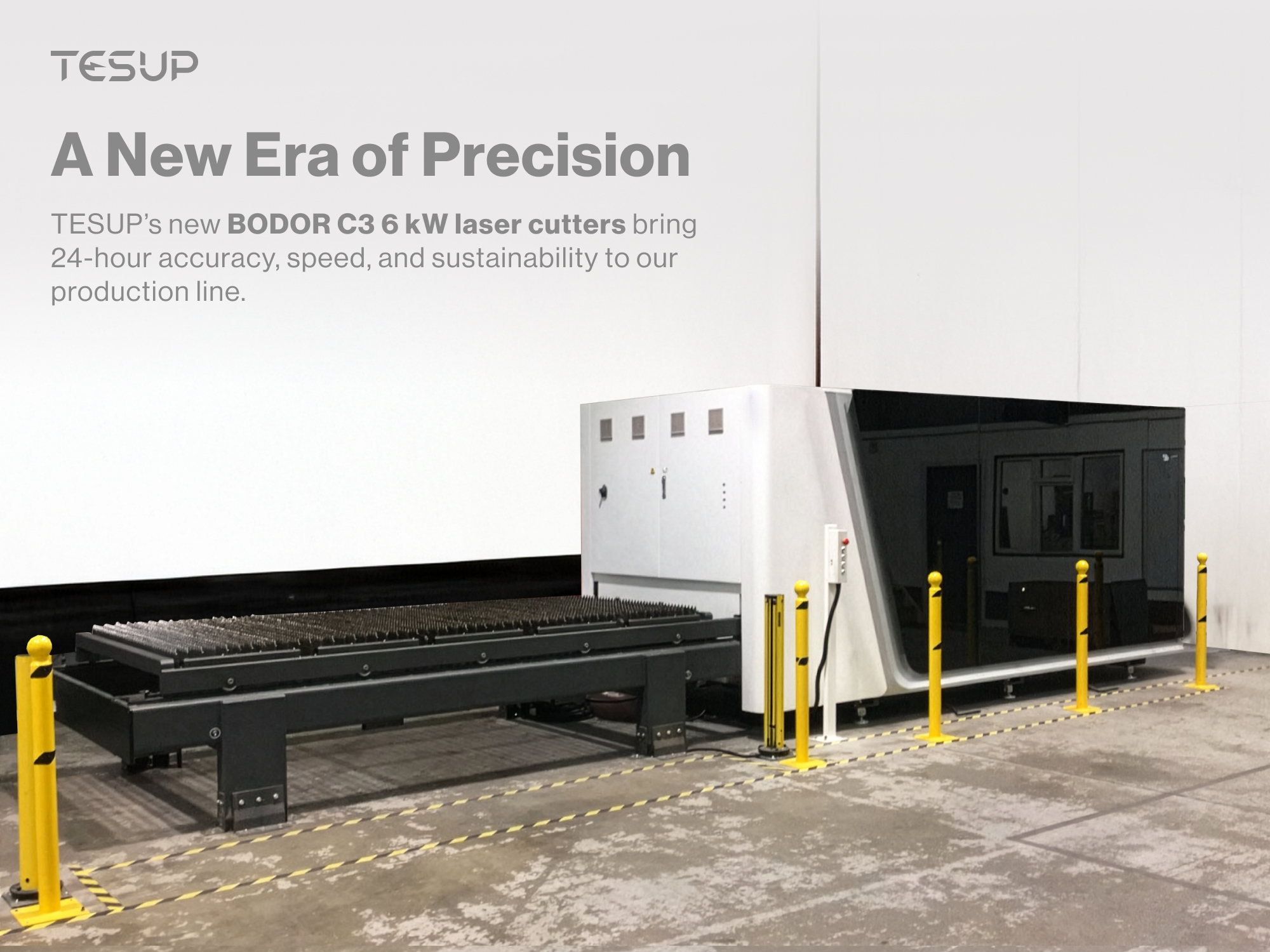 TESUP’s New Era of Precision: BODOR C3 6 kW Sheet Fiber Laser Cutting ...