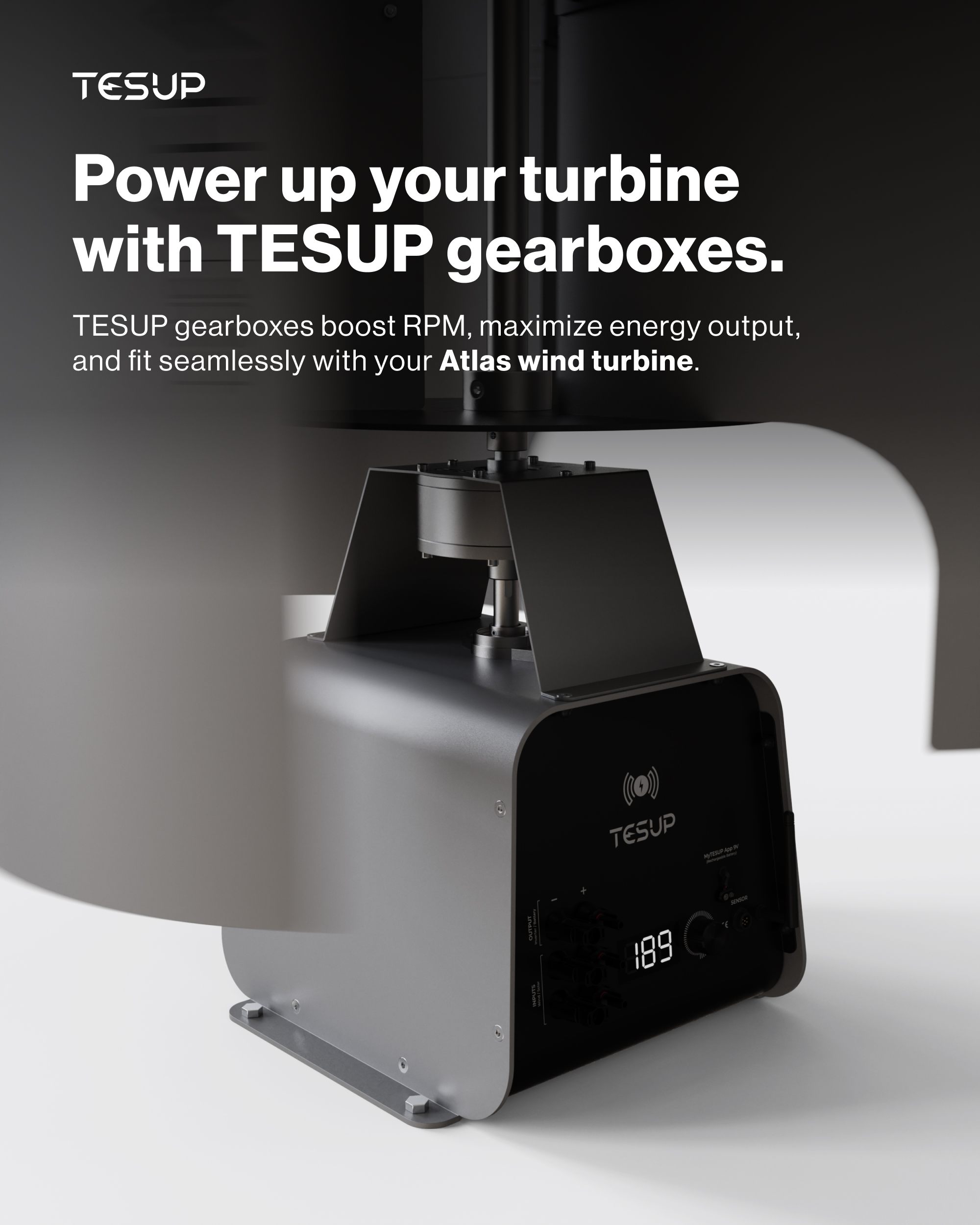Power Up Your Atlas Wind Turbine with Tesup Gearboxes