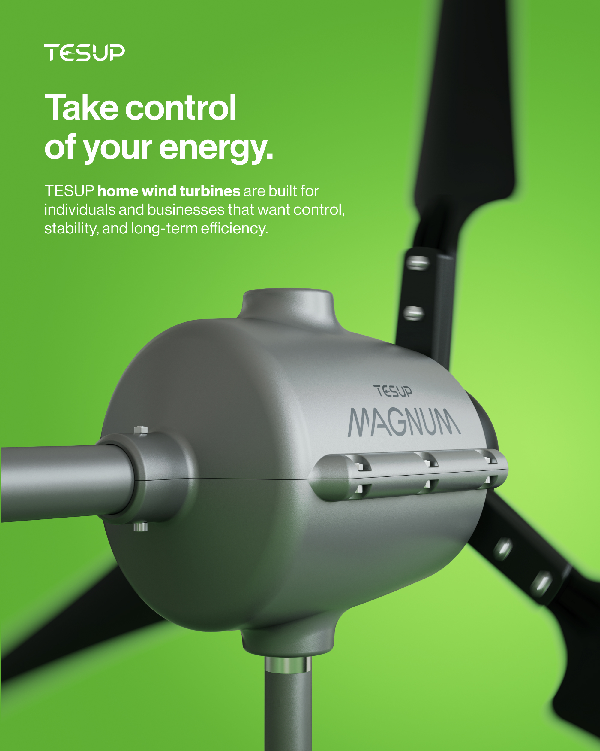 TESUP Home Wind Turbines: Take Control of Your Energy